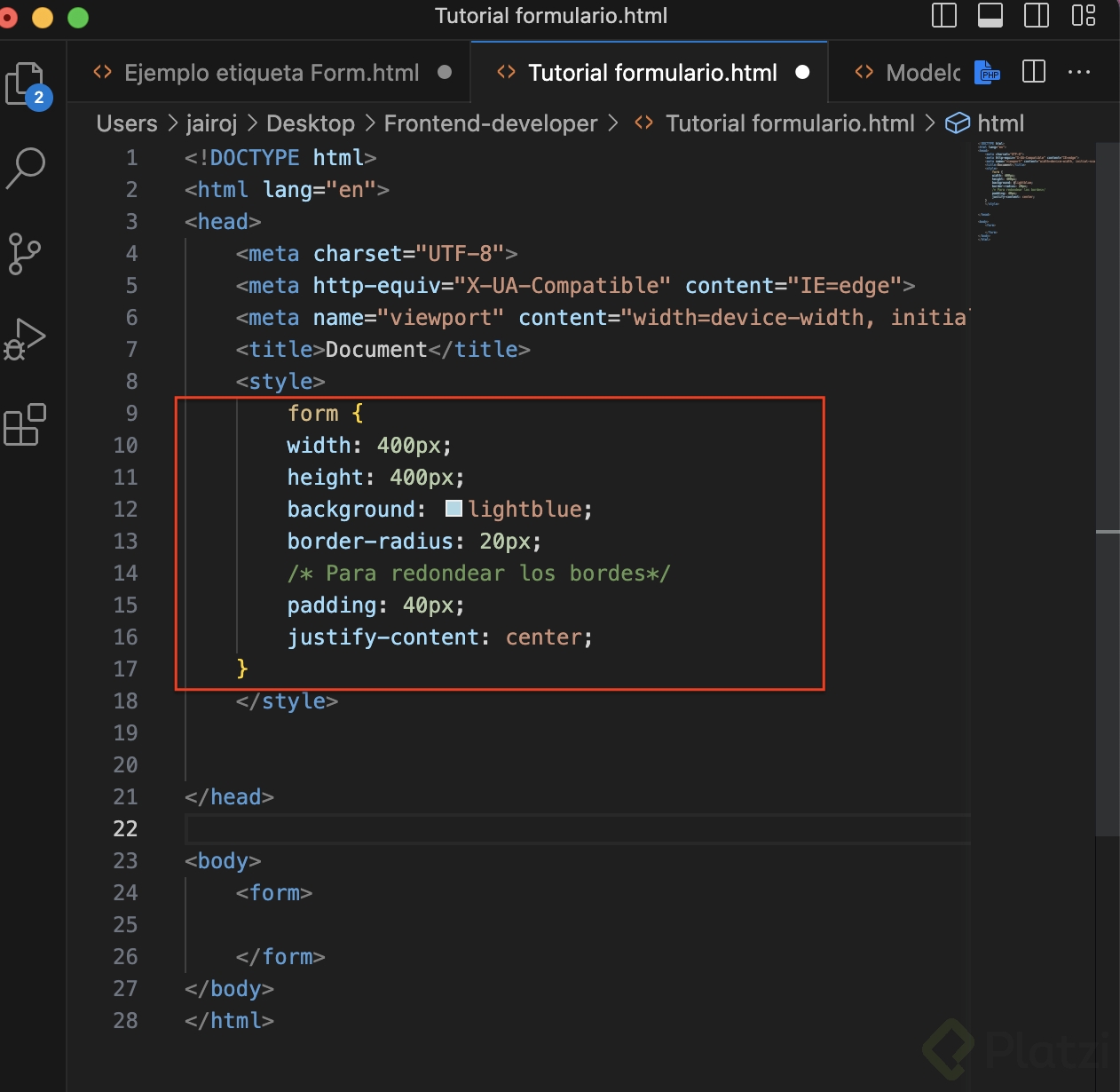 Como crear un formulario basico en HTML